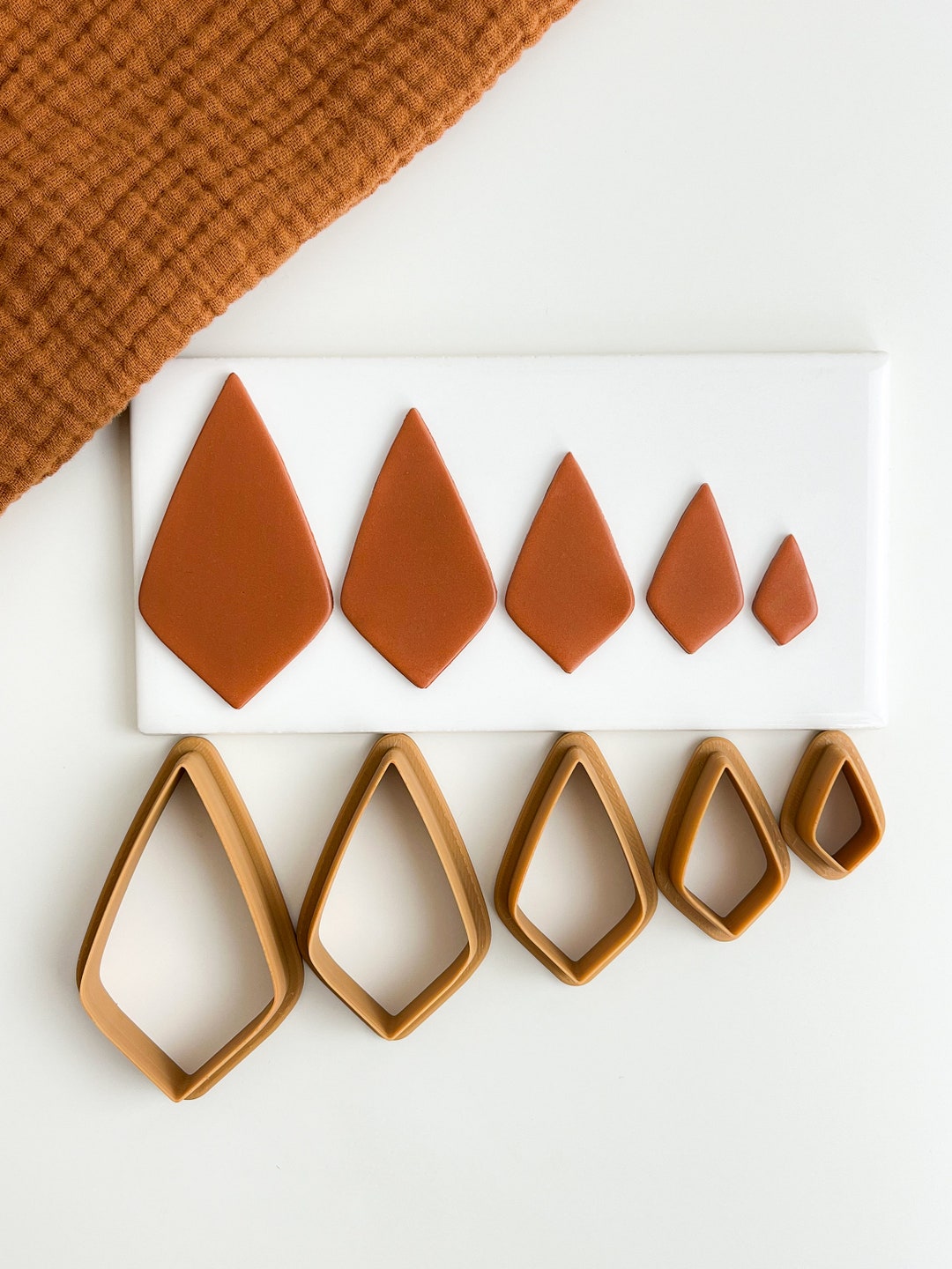 Kite Basic Polymer Clay Shapes Set Elegant Organic Clay Cutter Trendy ...