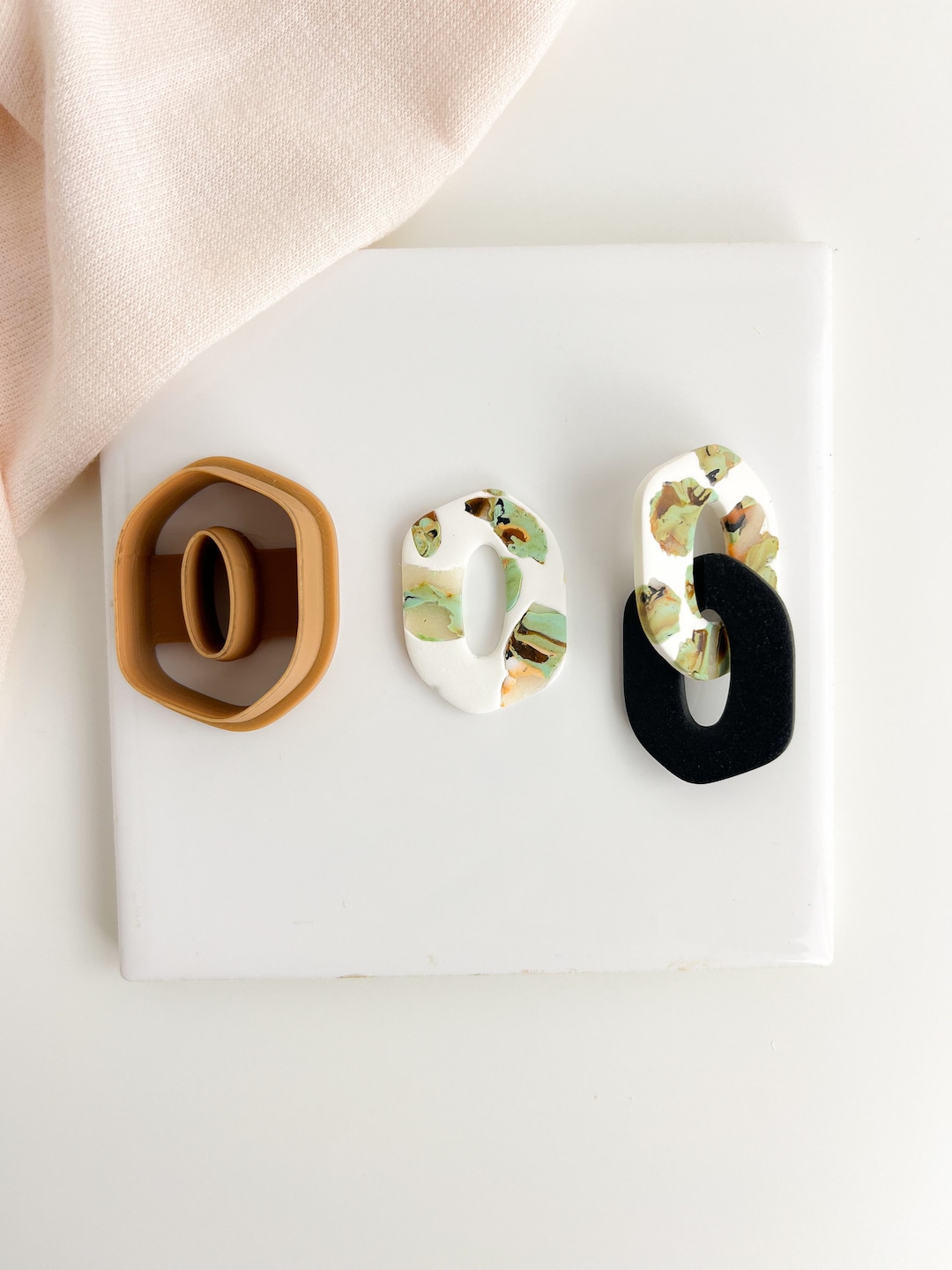 Asher Clay Link Cutter Organic Stacker Shape Clay Cutter Polymer Clay ...