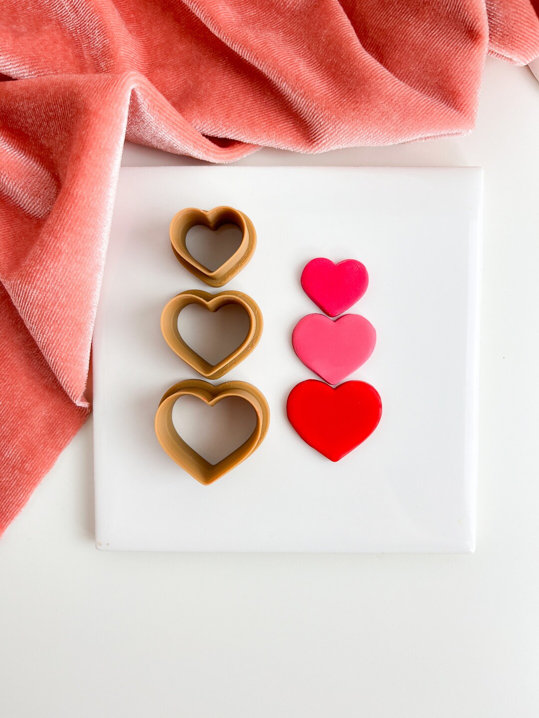 Triple Heart Stack Valentine's Day Cutter Heart Clay Cutter V-day ...
