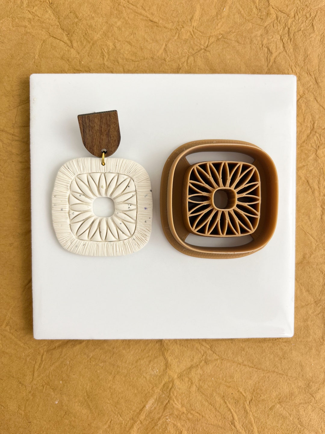 Freya Fringe Boho Polymer Clay Cutter Unique Macrame Boho Fringe Clay ...