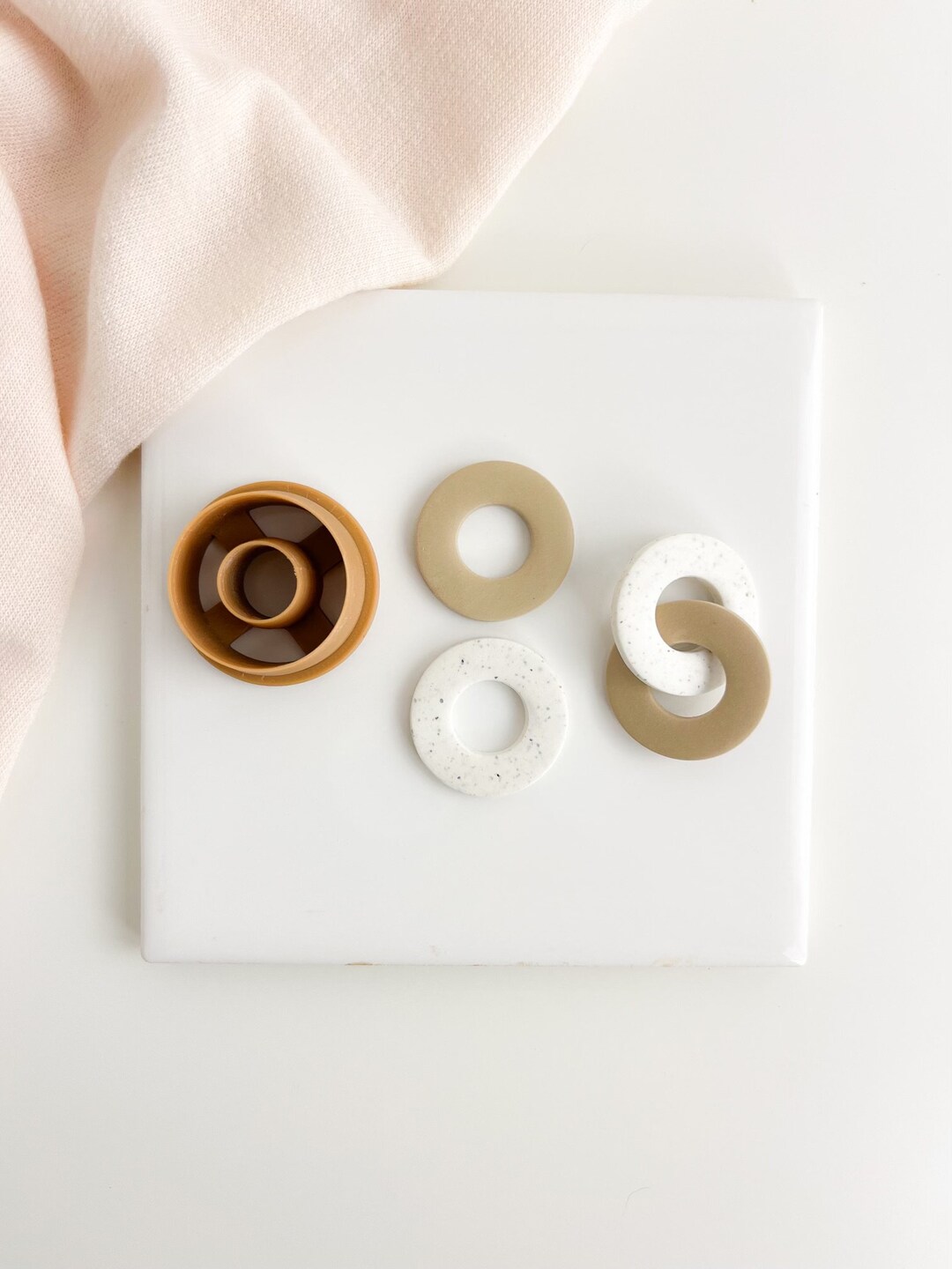 Donut Link Clay Cutter Organic Stacker Shape Clay Cutter Polymer Clay ...