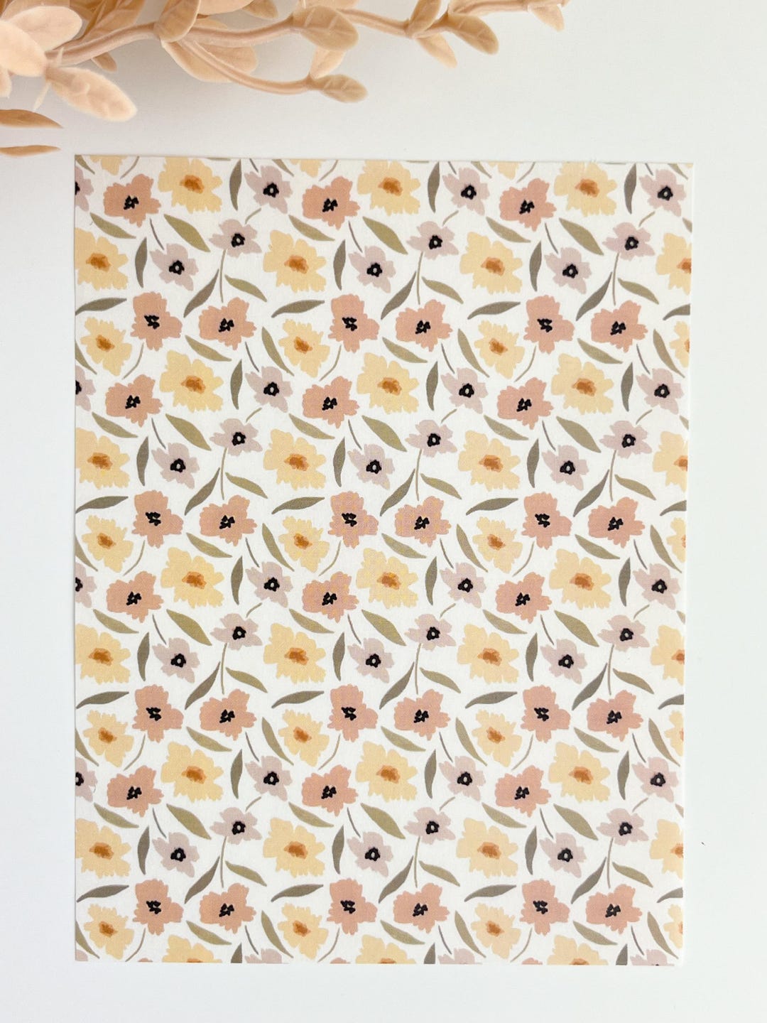 TP223 POLYMER CLAY TRANSFER Paper Floral Transfer Paper Clay Transfer ...