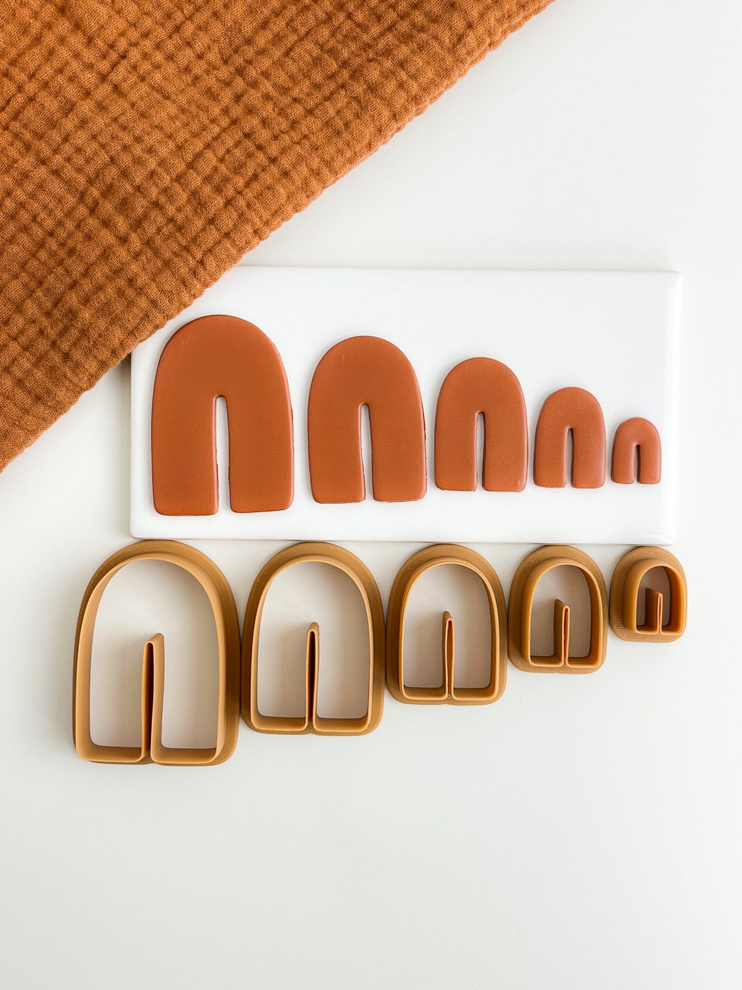 Arch Basic Polymer Clay Shapes Set Elegant Organic Clay Cutter Trendy ...