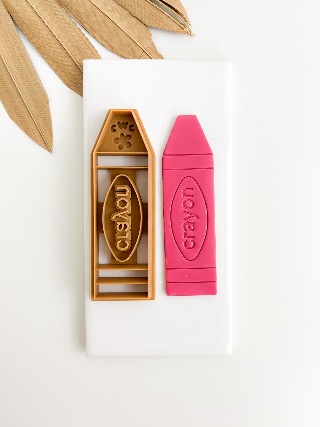 Crayon Bookmark Polymer Clay Bookmark Cutter Back to School Clay ...