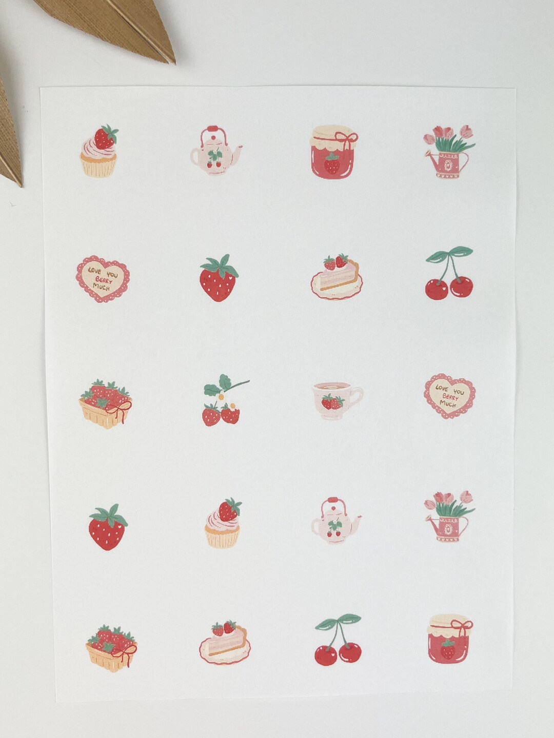 Berry Cute Charm Necklace Group 7 Polymer Clay Transfer Paper Charm ...