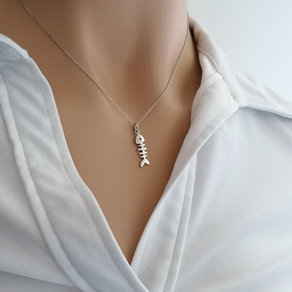 Fishbone Necklace - Etsy
