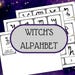 Printable Witch's Alphabet Flashcards | Set of 25 Cards | PDF Instant ...