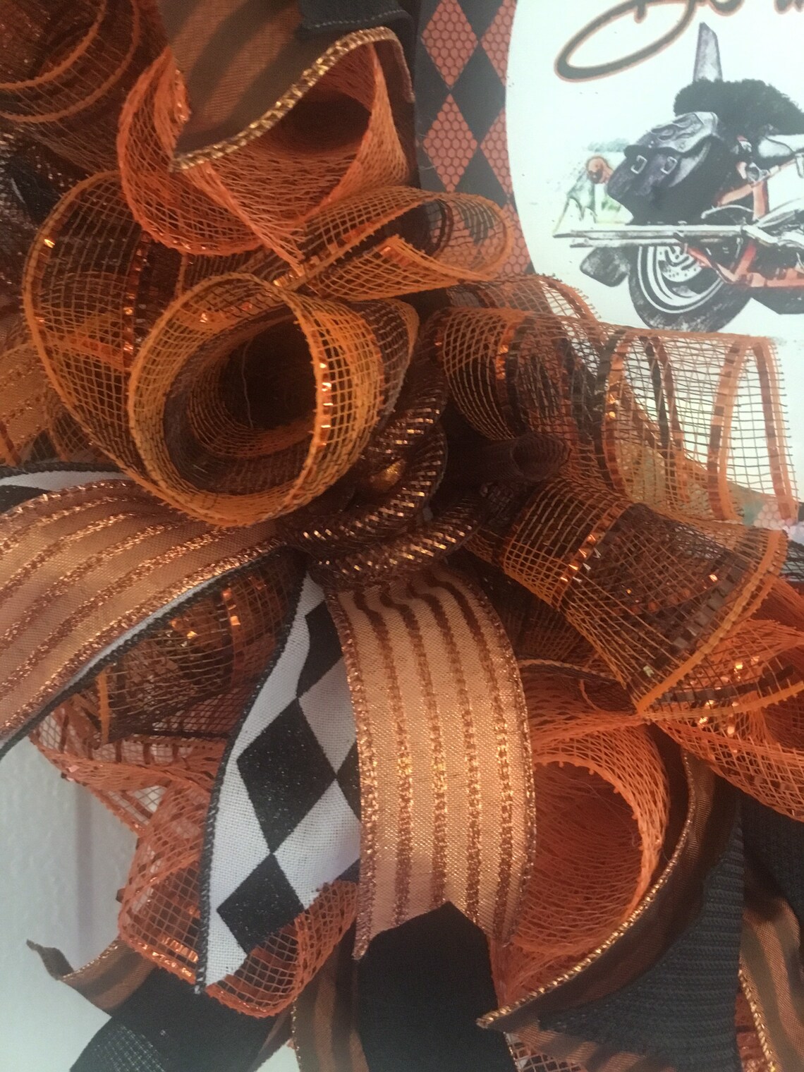 Motorcycle Wreath, Cycle Riders, Rosekranscreation, Fathers Day Wreath ...