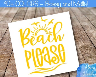 Beach Please Sticker - Etsy