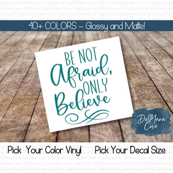Believe Vinyl Decal - Etsy