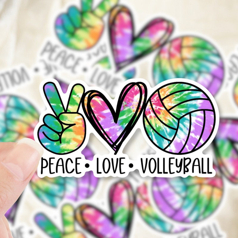 Volleyball Stickers - Etsy