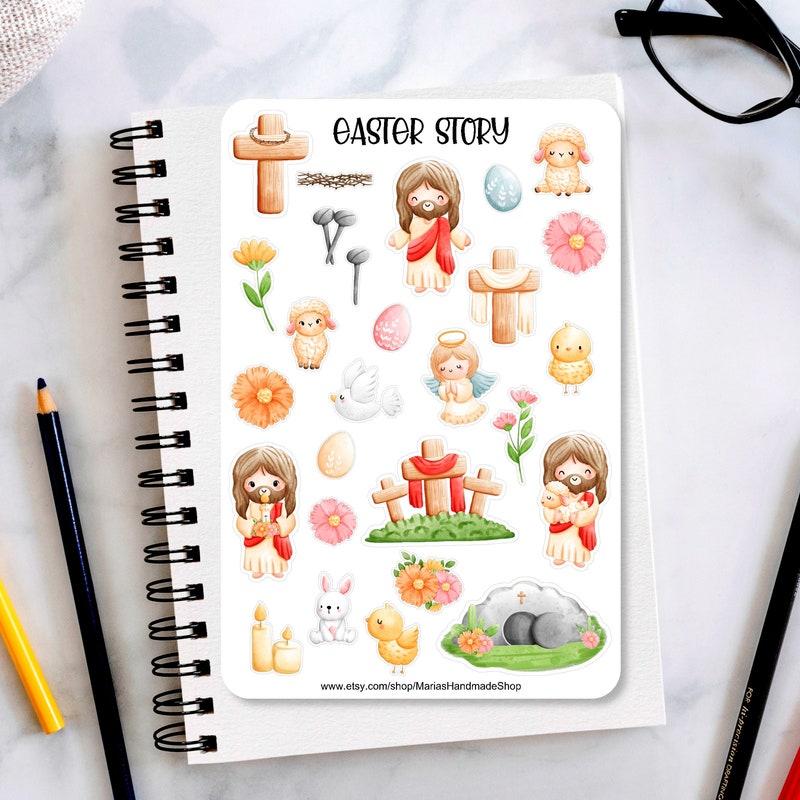 Easter Stickers - Etsy