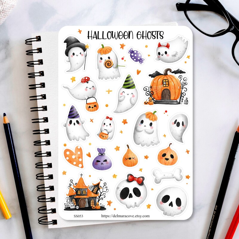 Halloween Stickers - Etsy