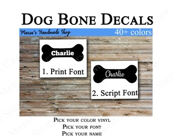 Dog Bone Vinyl Decal Sticker - Etsy
