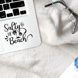Salty Lil' Beach Decal Beach Vinyl Decal Summer Decal - Etsy