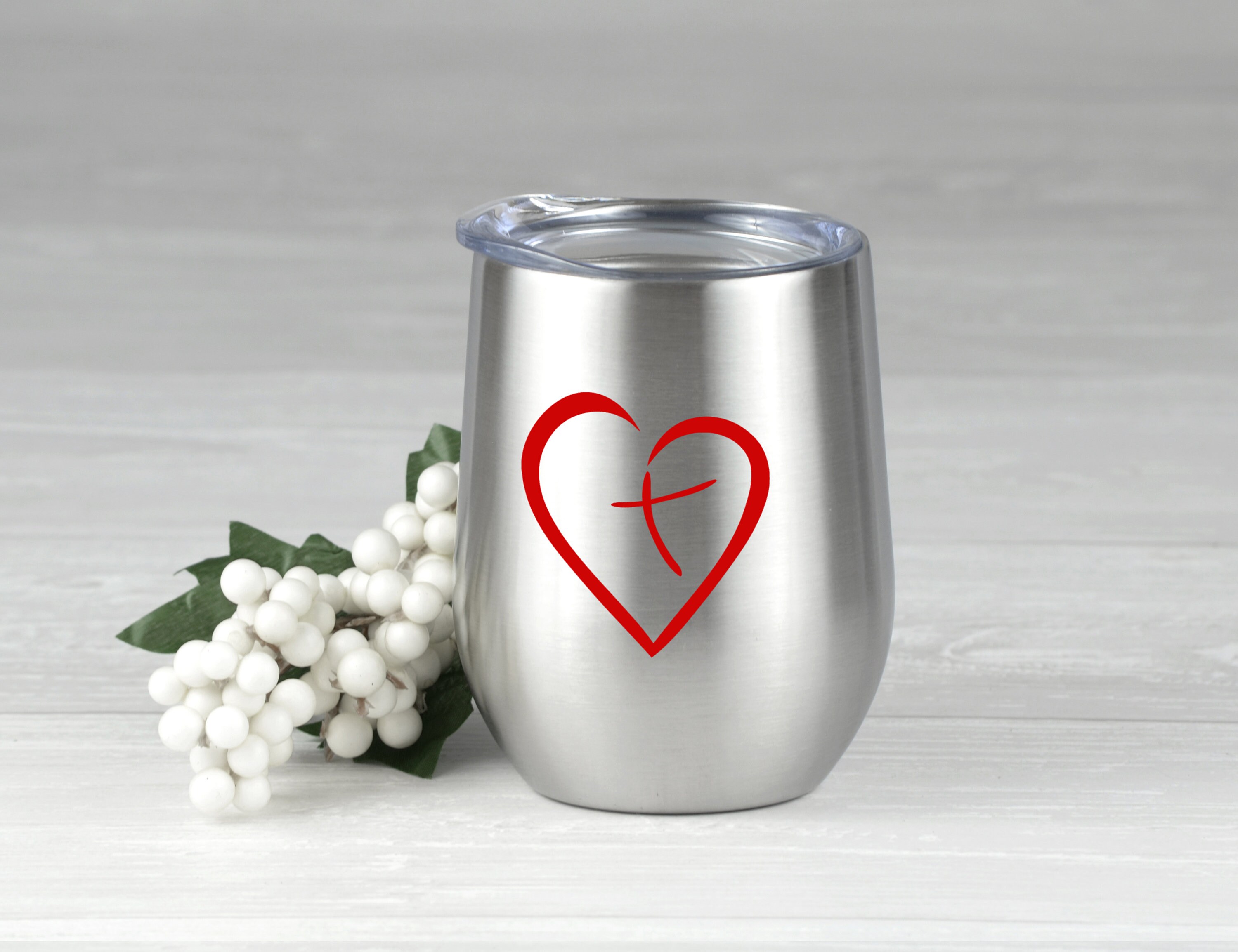 Cross Heart Decal Heart Decal Cross Decal Christian Decal - Etsy