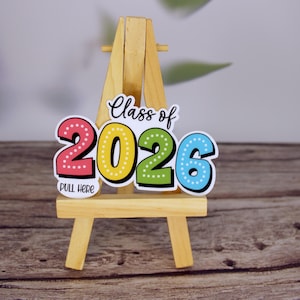 Senior 2026 Sticker, Class of 2026 Sticker, Dotted Letters Senior ...