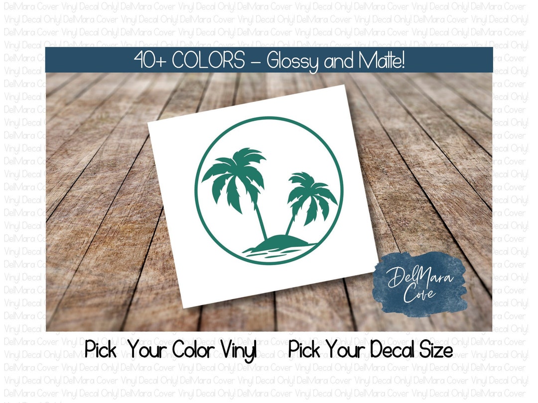 Palm Tree Decal, Beach Decal Sticker, Palm Tree Vinyl Sticker, Tropical ...