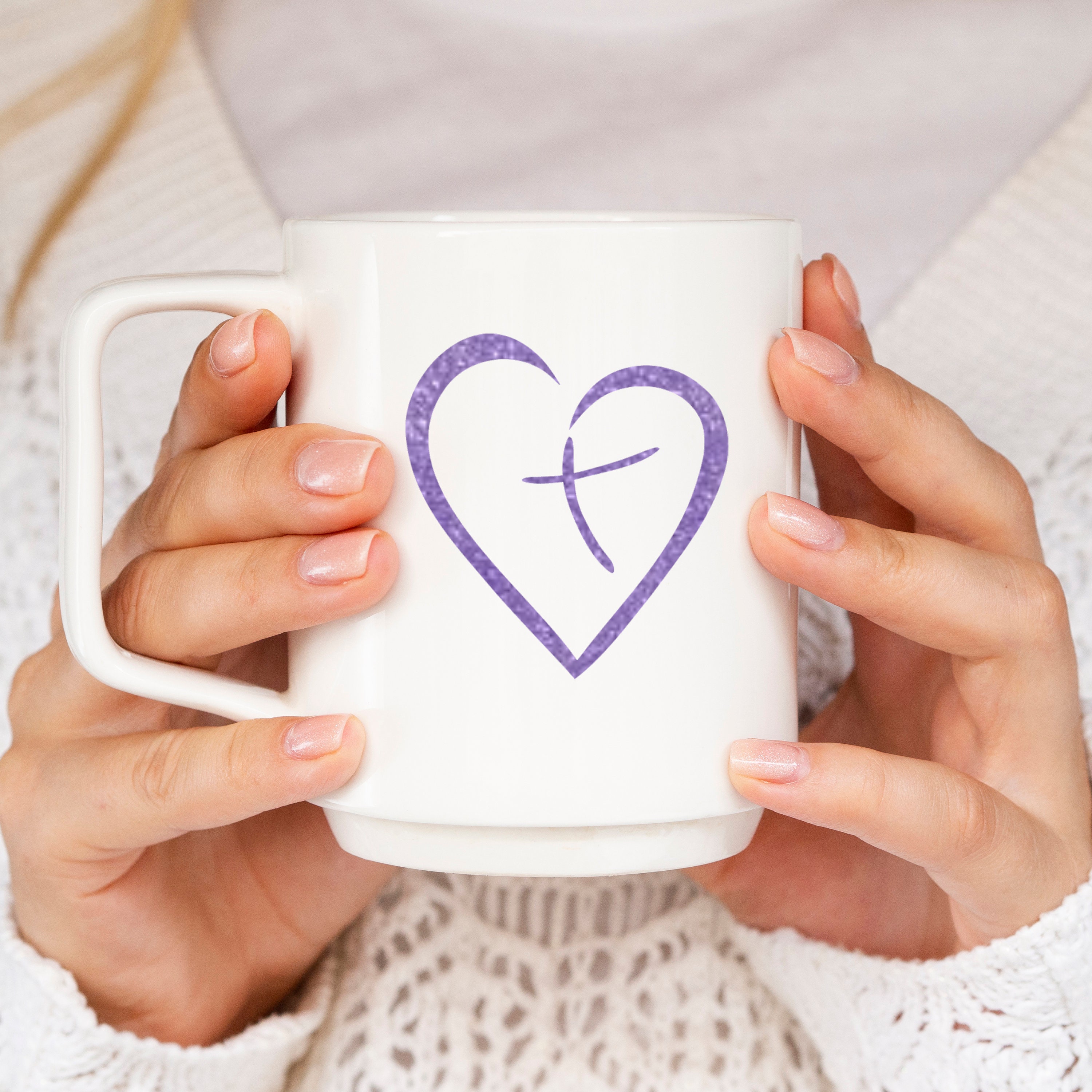 Cross Heart Decal Heart Decal Cross Decal Christian Decal - Etsy