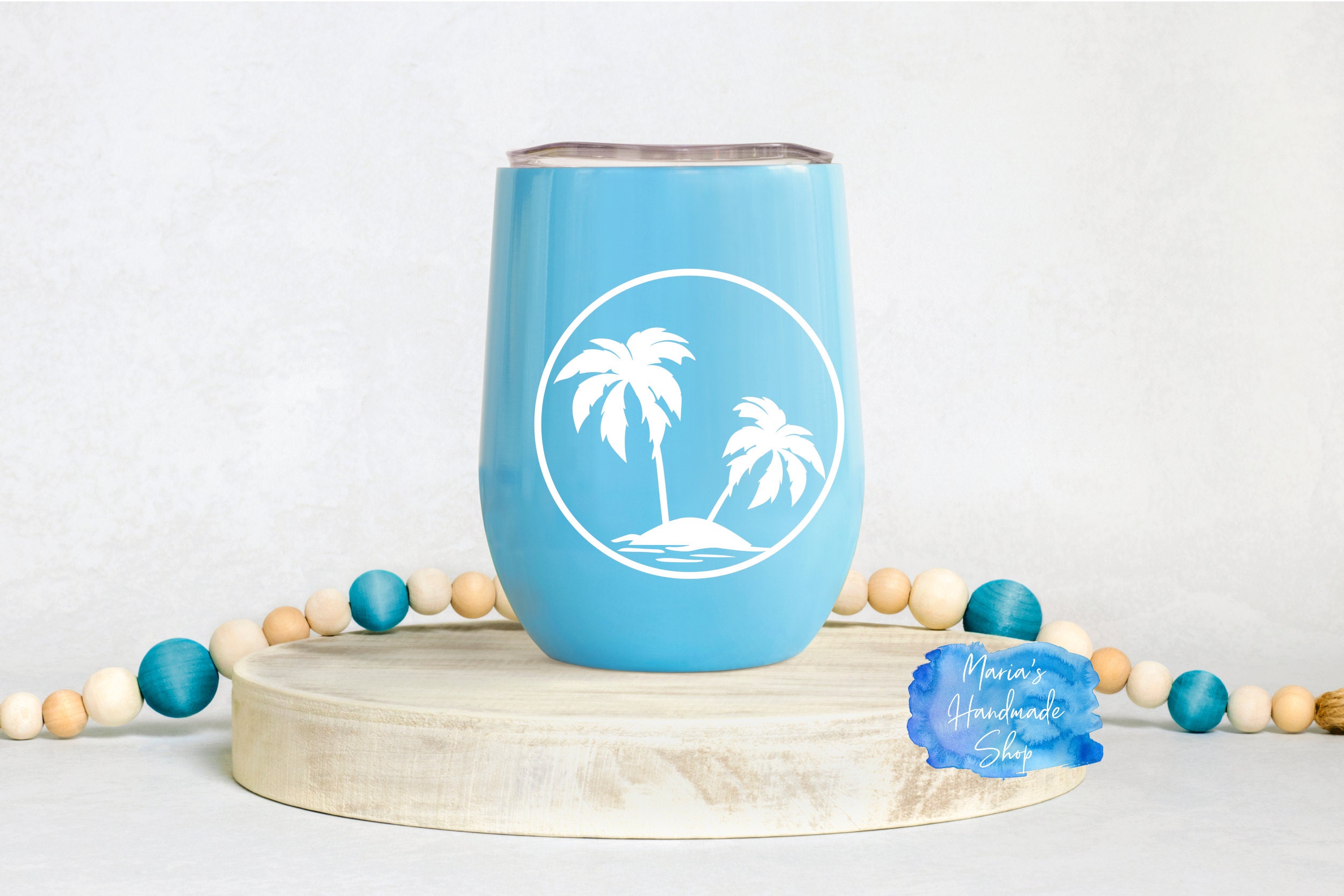 Palm Tree Decal Beach Decal Sticker Palm Tree Vinyl Sticker - Etsy