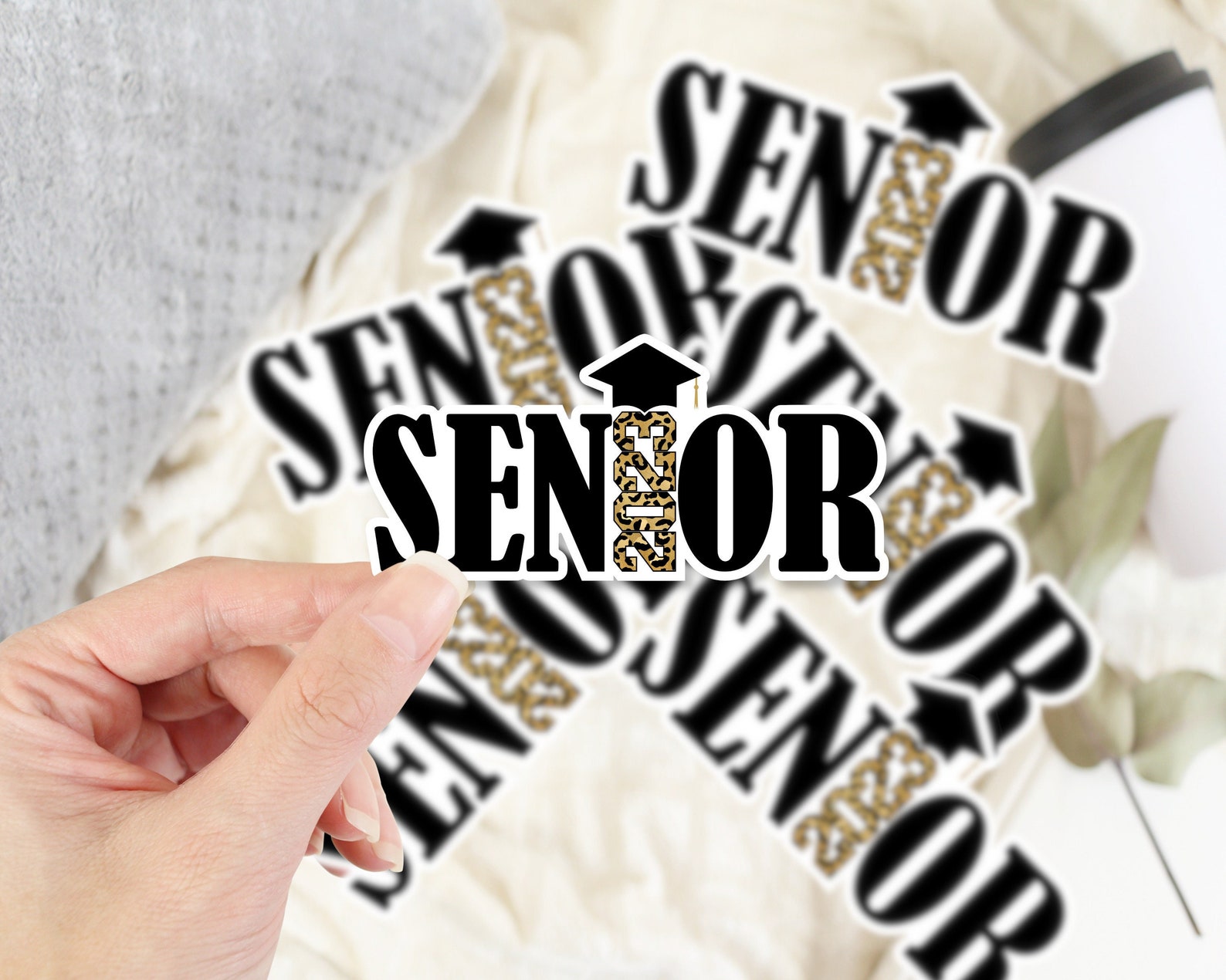 Senior 2023 Sticker Class of 2023 Sticker Leopard Senior - Etsy