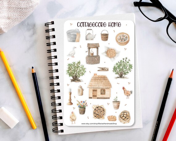 Cottagecore Home Sticker Sheet Home Stickers Planner - Etsy