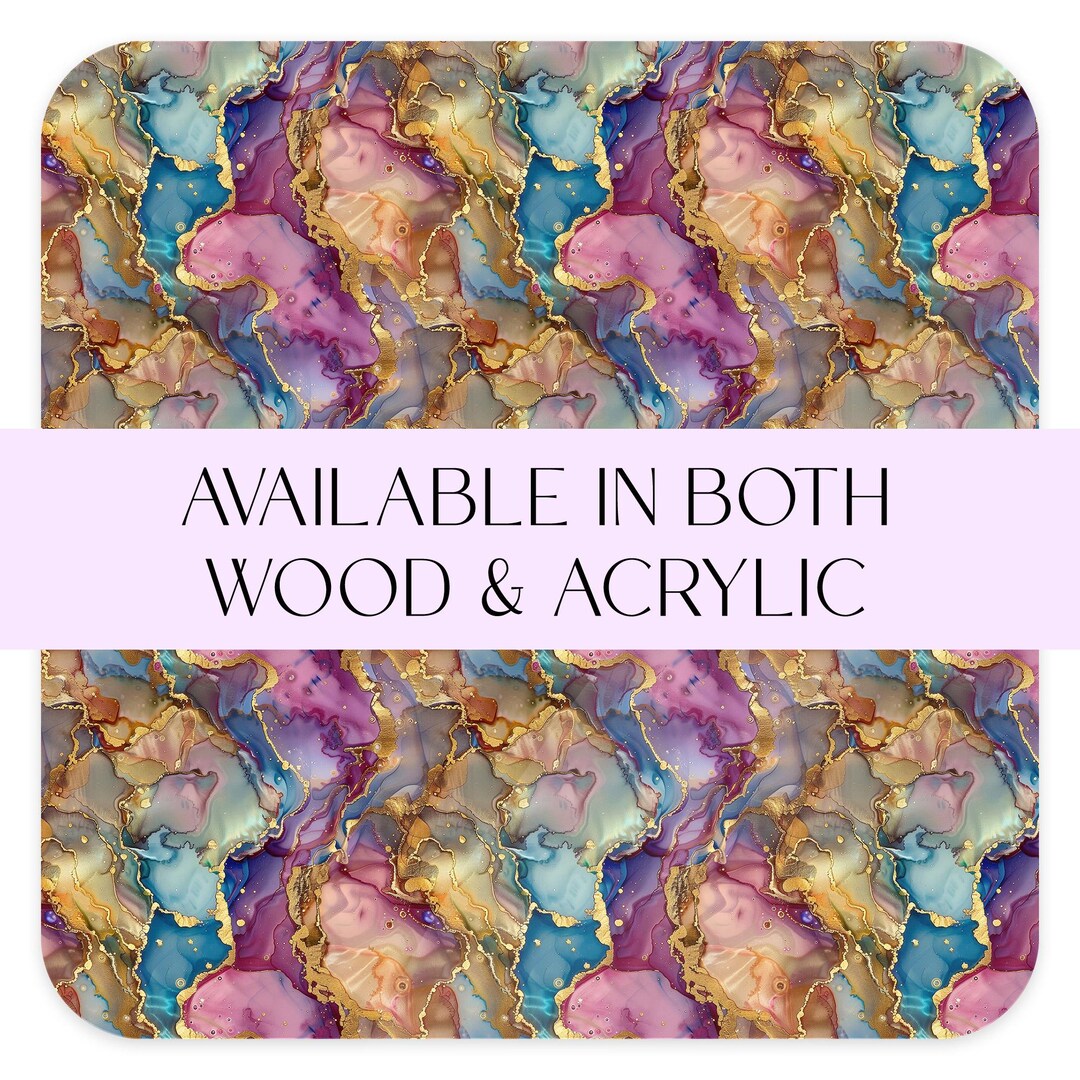 Rainbow Opal Alcohol Ink Acrylic Sheet, Abstract Patterned Acrylic ...