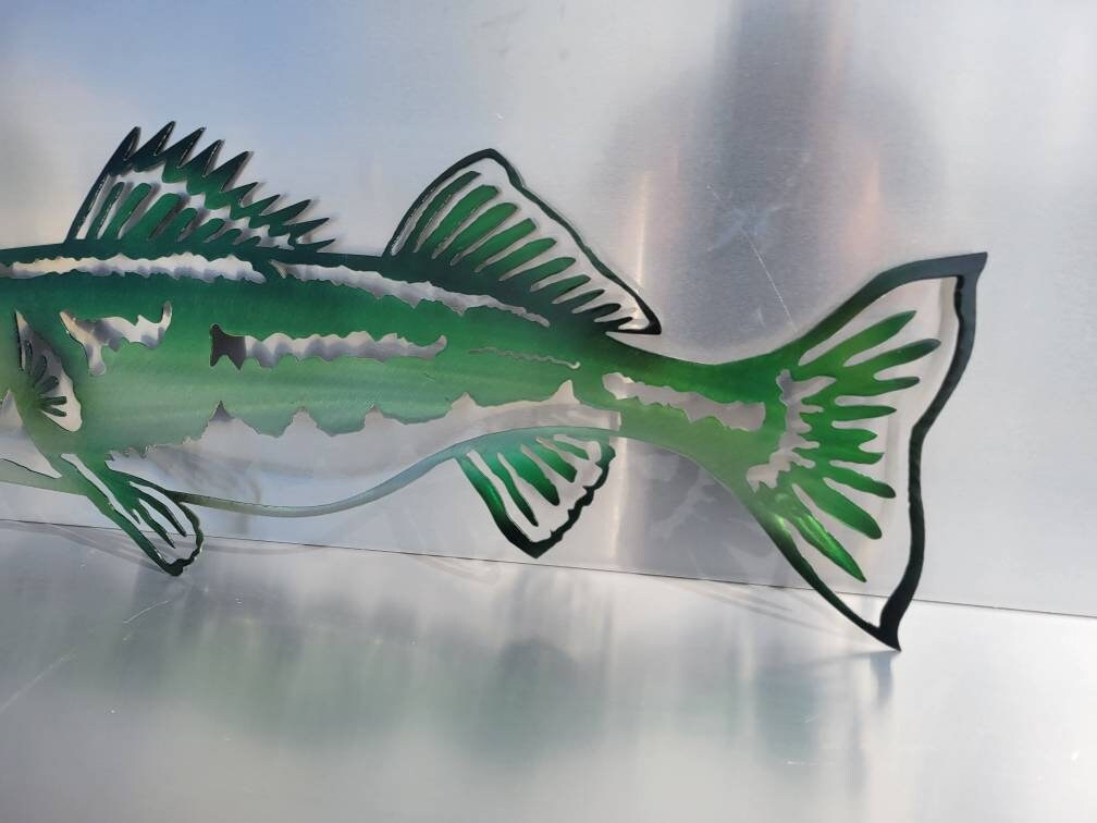 Walleye Metal Wall Art Fish Decor Custom Art Work Steel or - Etsy