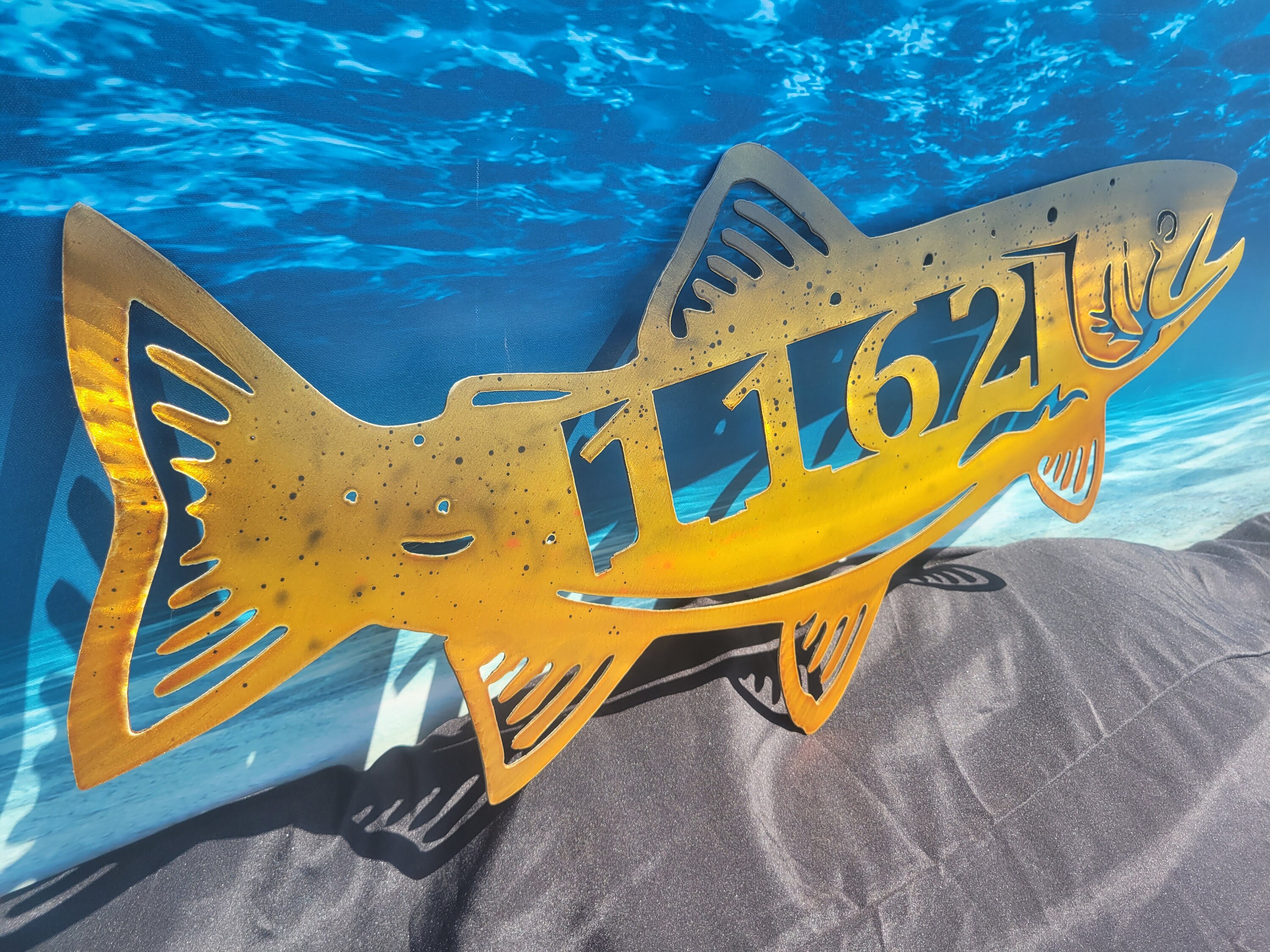 Trout Lake Trout Brown Trout Metal Wall Art Fish Decor Custom - Etsy