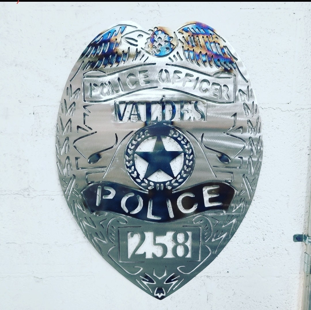 Custom Police Badges Blue Live Matter Cop Art | Etsy