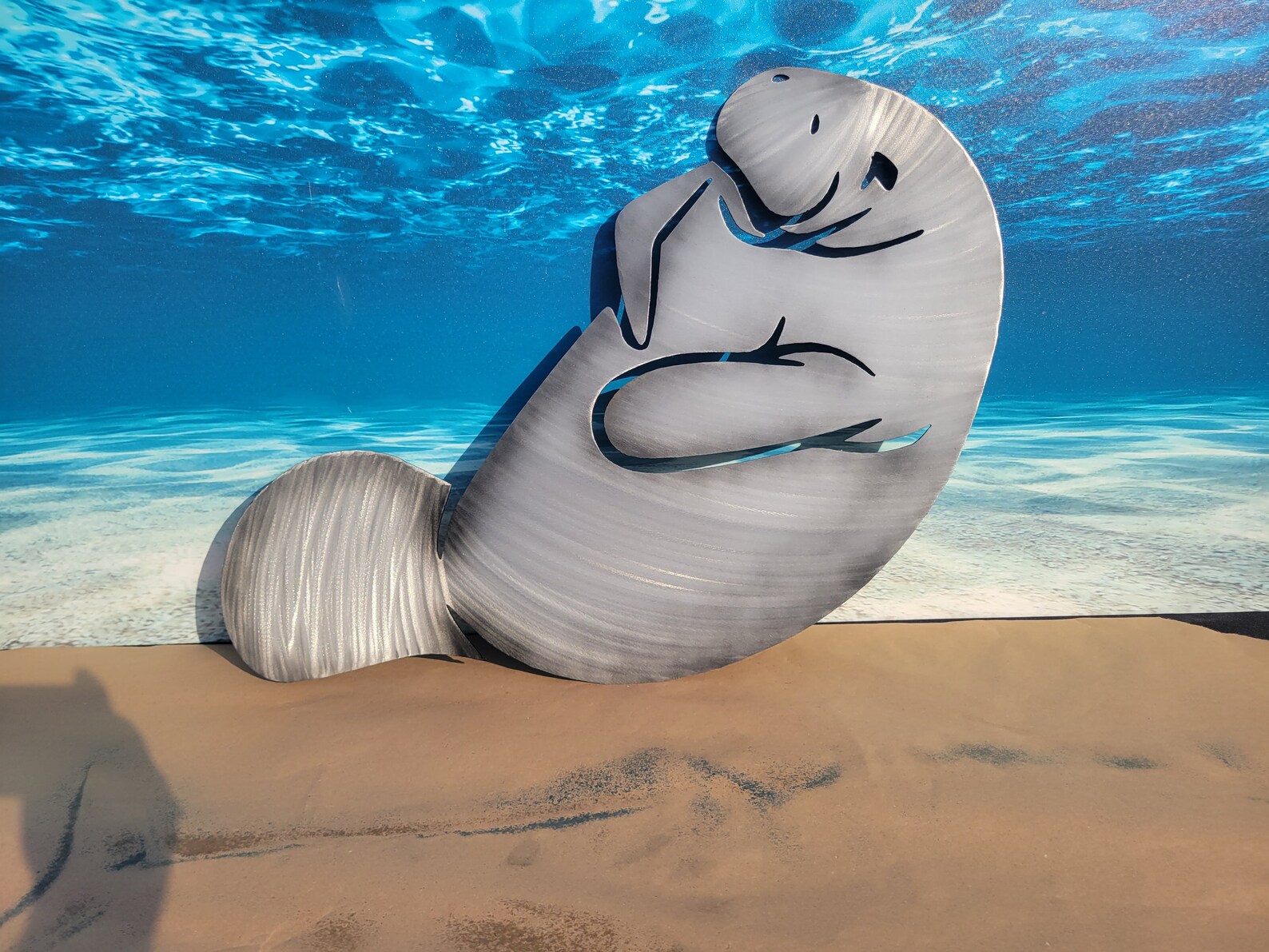 Manatee Fish Metal Wall Art Fish Decor Custom Art Work Steel - Etsy