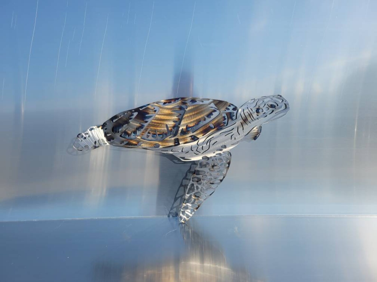 Sea Turtle Seaturtle Metal Wall Art Fish Decor Custom Art Work Steel - Etsy