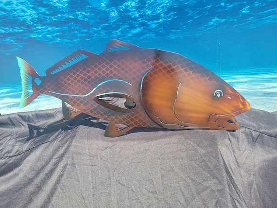 Redfish Red Drum Red Fish Metal Art Fish Wall Art Metal Decor | Etsy