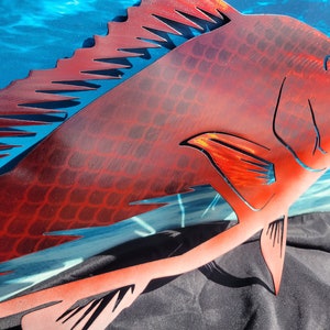 Red Snapper Metal Art Fish Wall Art Metal Decor Fishing Trophies ...