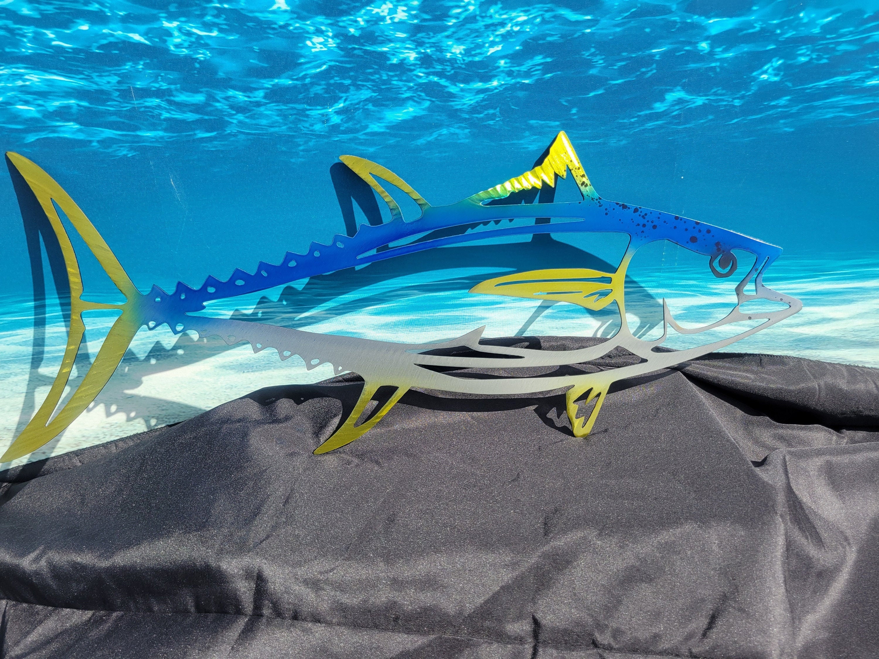 Tuna Metal Wall Art Fish Decor Custom Art Work Steel or Aluminum - Etsy