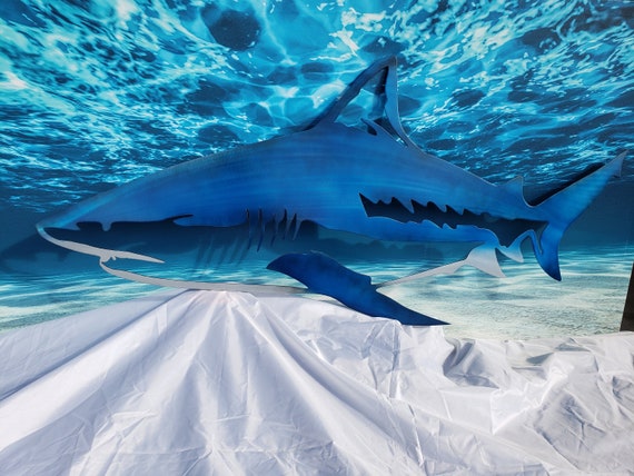 Bull Shark Metal Wall Art Fish Decor Custom Art Work Steel or - Etsy