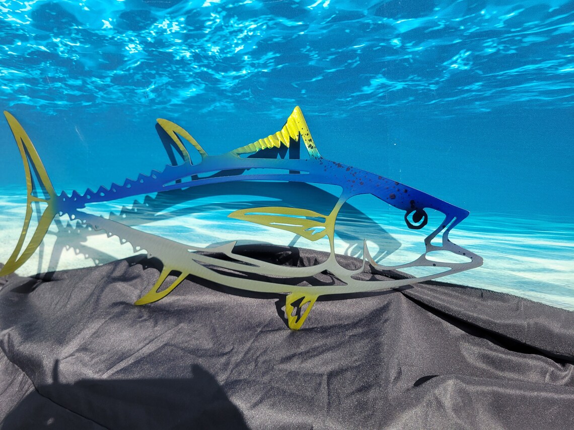 Tuna Metal Wall Art Fish Decor Custom Art Work Steel or - Etsy
