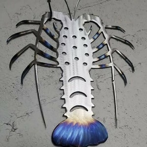 Florida Lobster Spiny Lobster Fish Metal Wall Art Fish Decor Custom Art ...