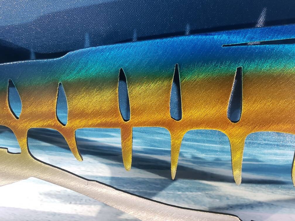 Marlin Fish Metal Wall Art Fish Decor Custom Art Work Steel or - Etsy
