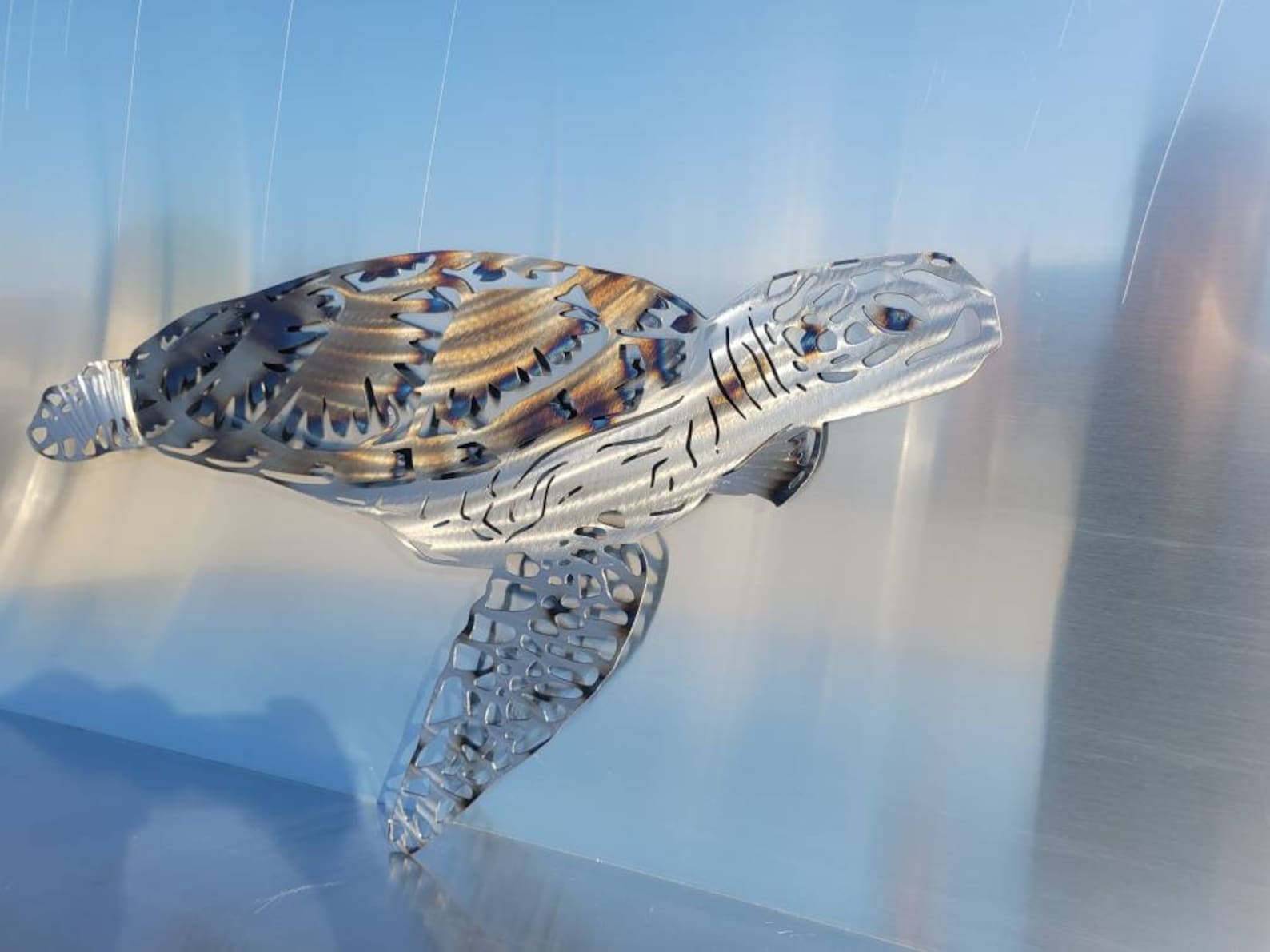 Sea Turtle Seaturtle Metal Wall Art Fish Decor Custom Art Work Steel - Etsy