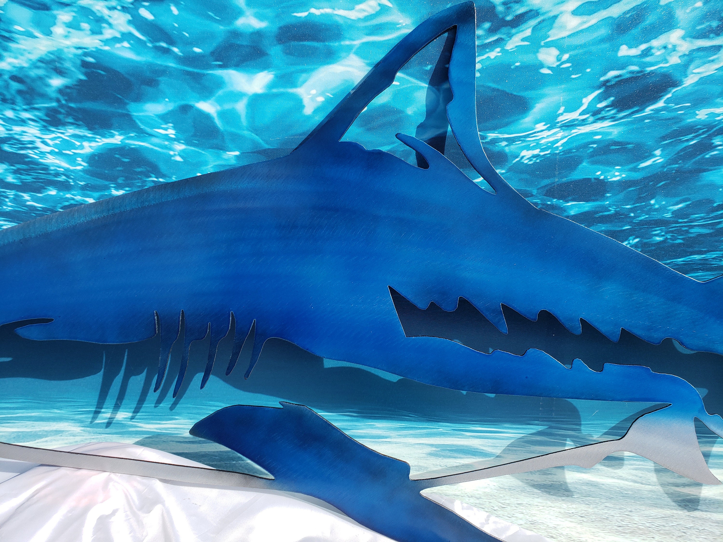 Bull Shark Metal Wall Art Fish Decor Custom Art Work Steel or Aluminum ...