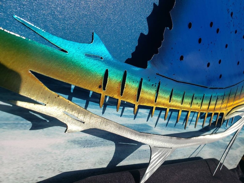 Sailfish Metal Wall Art Fish Decor Custom Art Work Steel or Aluminum - Etsy