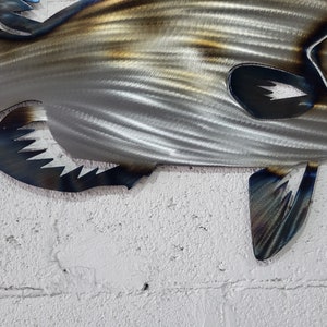 Triple Tail Tripletail Metal Wall Art Fish Decor Custom Art Work Steel ...