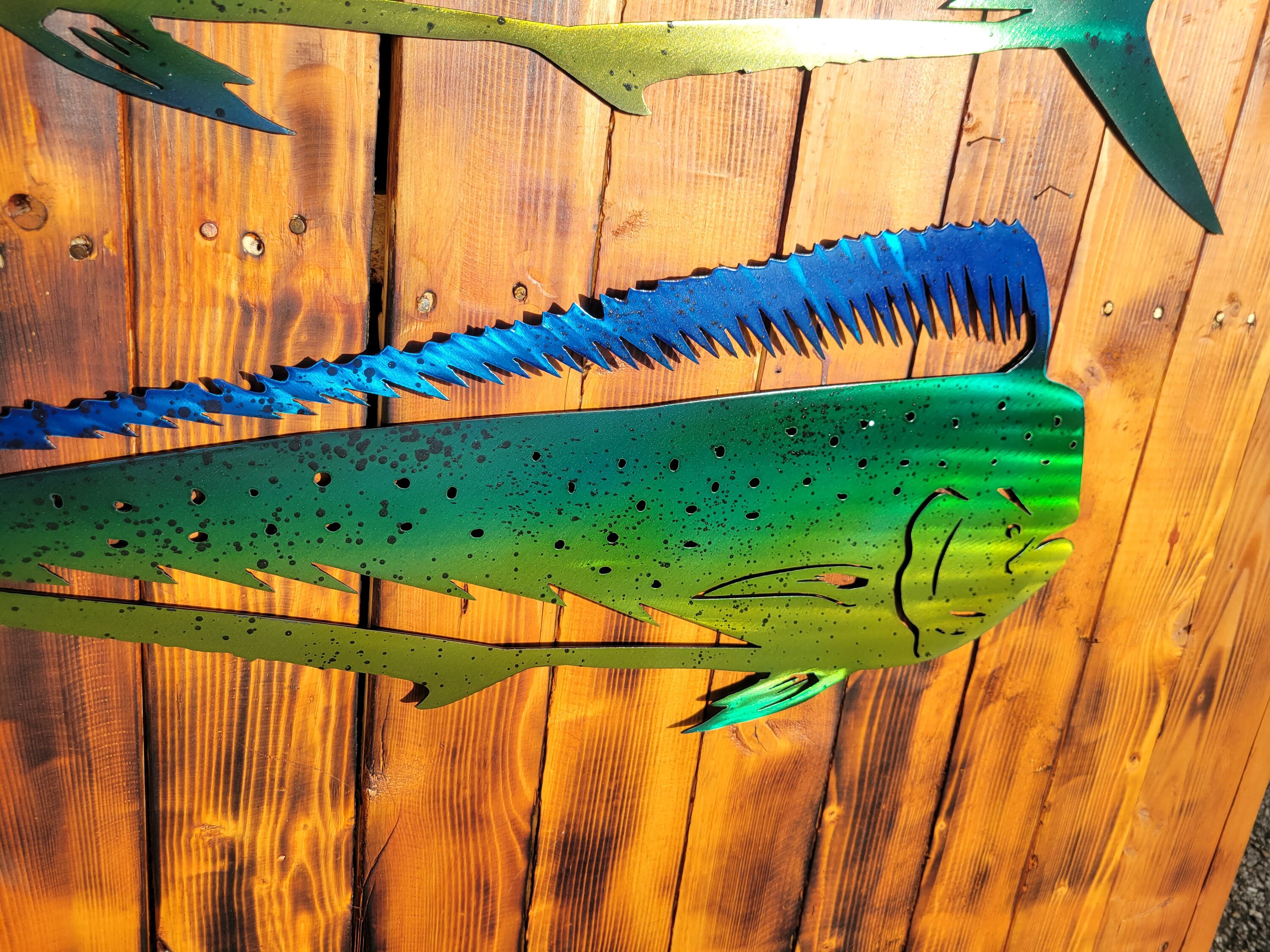 Mahi Mahi Dolphin Dorado Fish Metal Wall Art Fish Decor Custom - Etsy