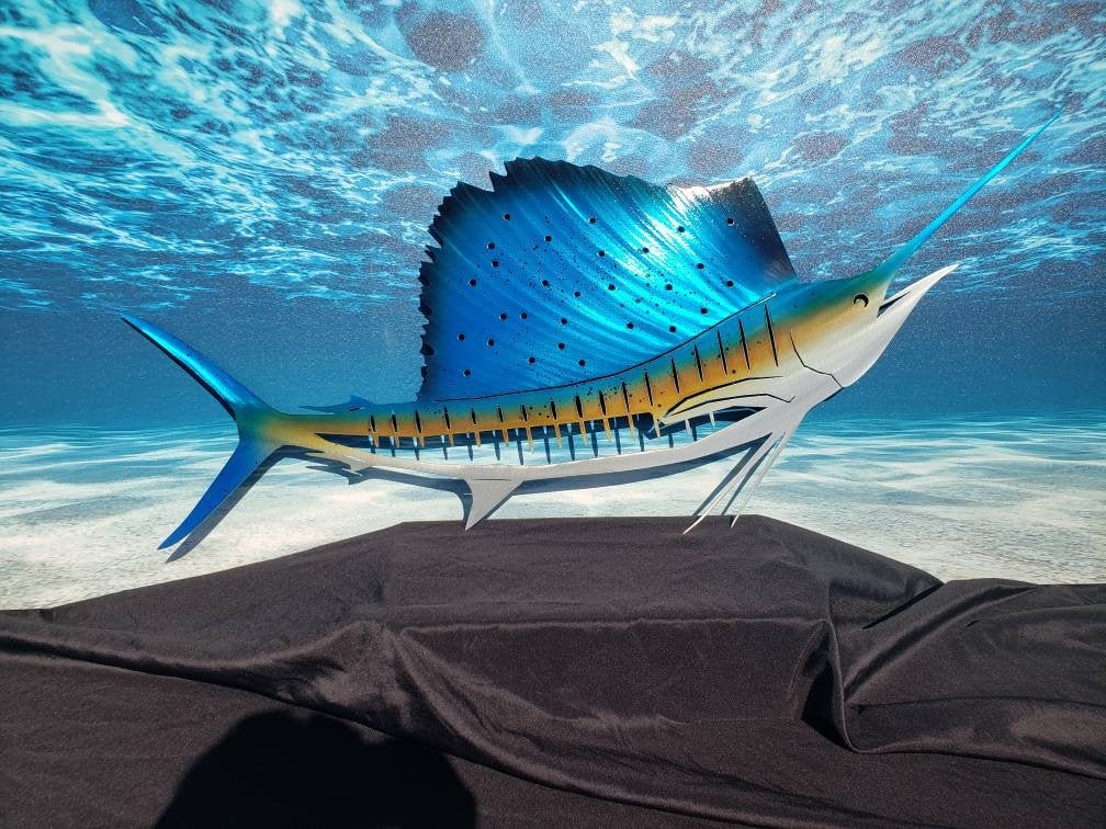 Sailfish Metal Wall Art Fish Decor Custom Art Work Steel or Aluminum - Etsy