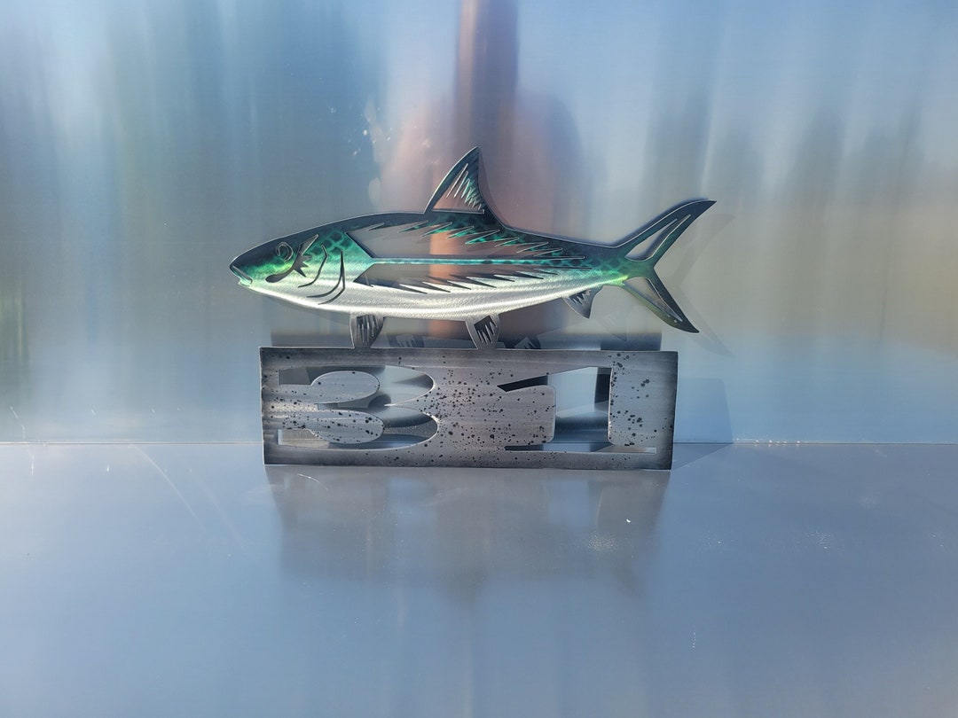 Bone Fish House Number Monogram Metal Art Wall Art - Etsy