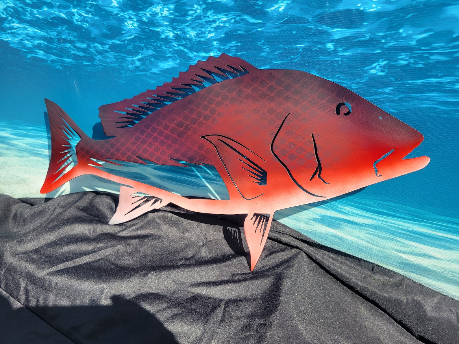 Red Snapper Metal Art Fish Wall Art Metal Decor Fishing - Etsy
