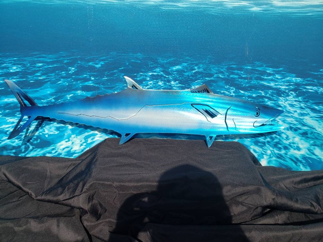 King Fish King Mackerel Fish Metal Wall Art Fish Decor Custom Art Work ...