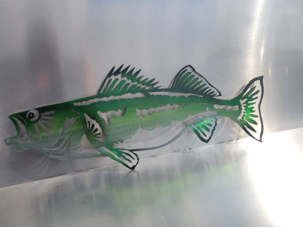 Walleye Metal Wall Art Fish Decor Custom Art Work Steel or - Etsy