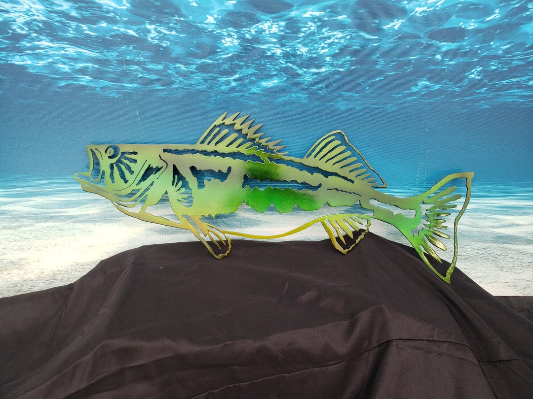 Walleye Metal Wall Art Fish Decor Custom Art Work Steel or Aluminum - Etsy